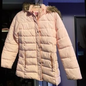 Justice | Jackets & Coats | Justice Kids Pink Winter Coat | Poshmark